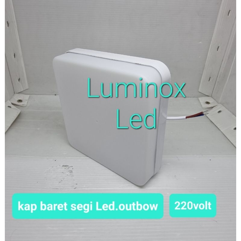 Jual lampu plafon led segi outbow 18w 24w / baret ceiling lamp kotak ...