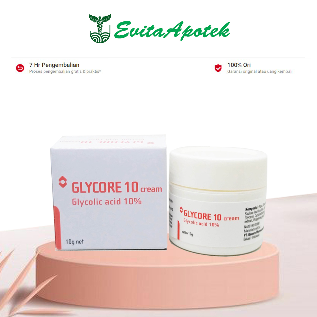 Jual GLYCORE 10% & GLYCO MOIST CREAM PENGHILANG FLEK HITAM BEKAS ...
