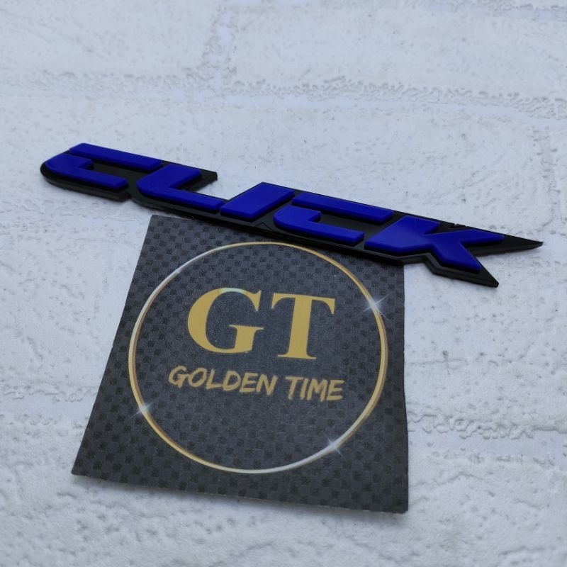 Jual Emblem Tulisan CLICK Akrilik Timbul Free Double Tape | Shopee ...