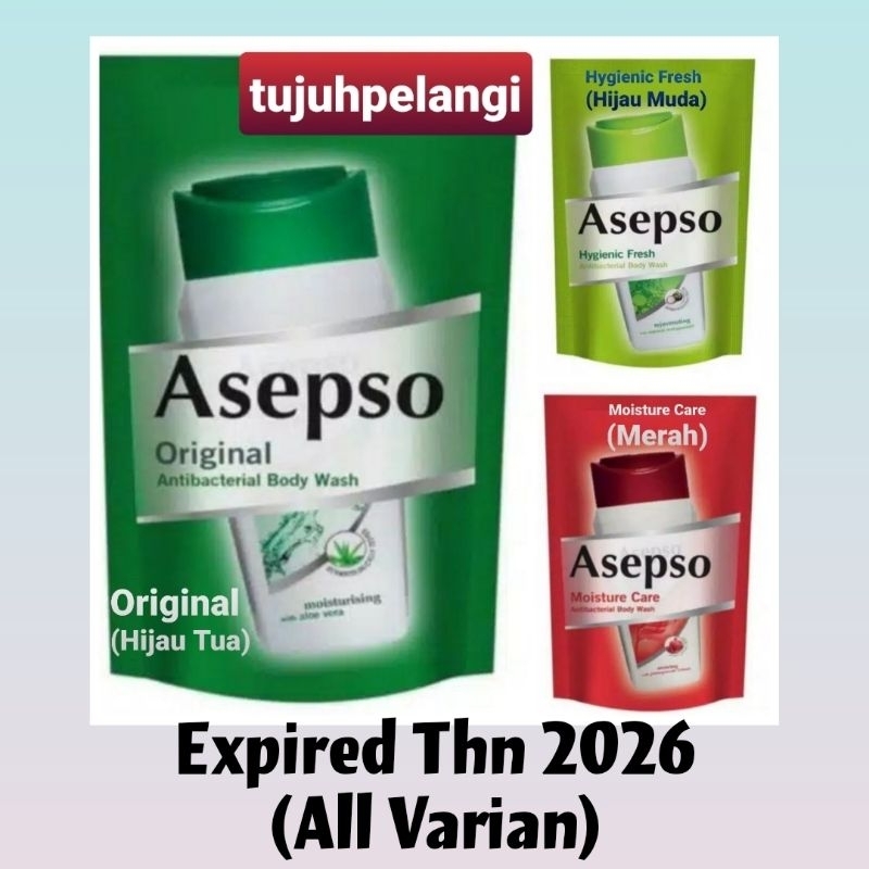 Jual ASEPSO SABUN CAIR ANTI BAKTERI LIQUID BODY WASH REFILL 450 ML | Shopee Indonesia