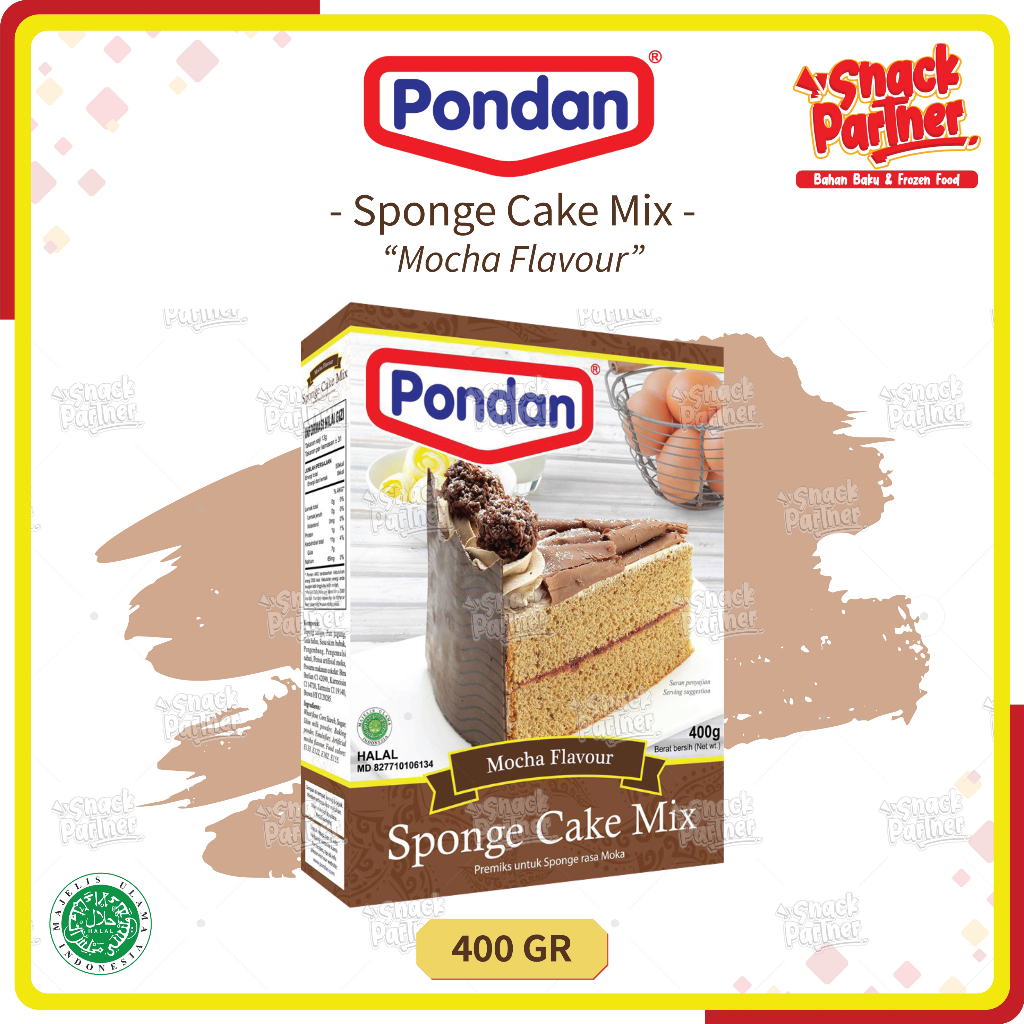 Jual PONDAN SPONGE CAKE MIX 400 GR / BOX - Tepung Premix Premiks ...
