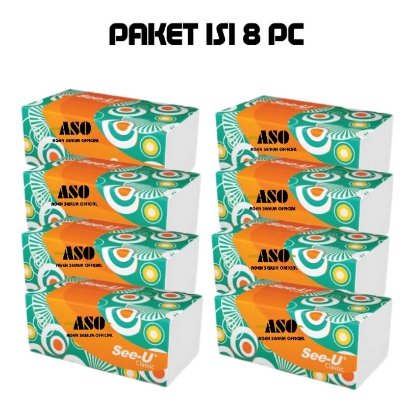 Jual [ PAKET ISI 8 ] Tissue Tisu SEE - U 250 sheet 2ply PROMO ...