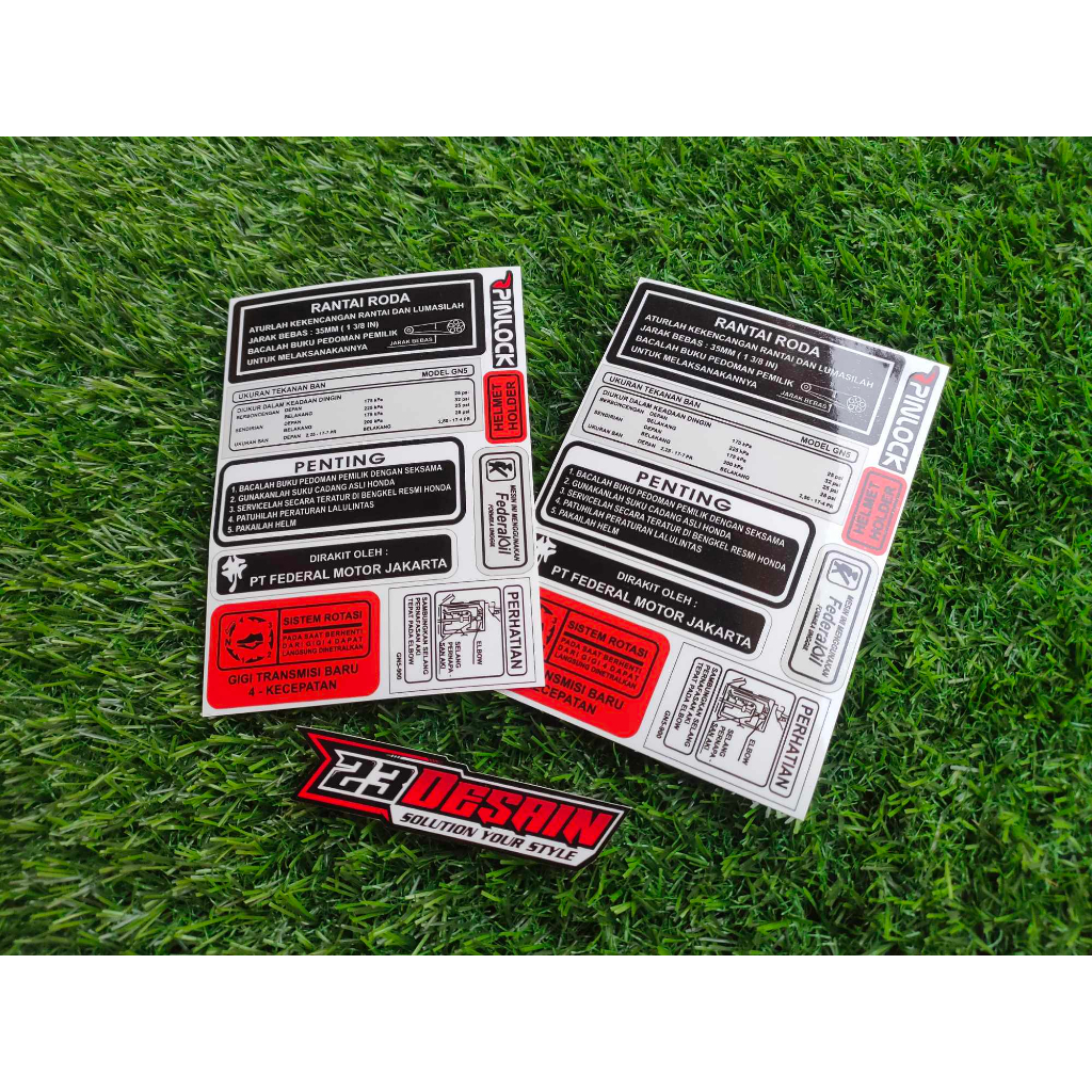 Jual Striping Variasi CB 125 Airbrush Sticker Kekinian striping cb 100/ ...