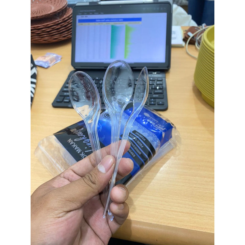 Jual (100 pcs) JD Sendok Ramah Lingkungan PS BENING biodegadable ...