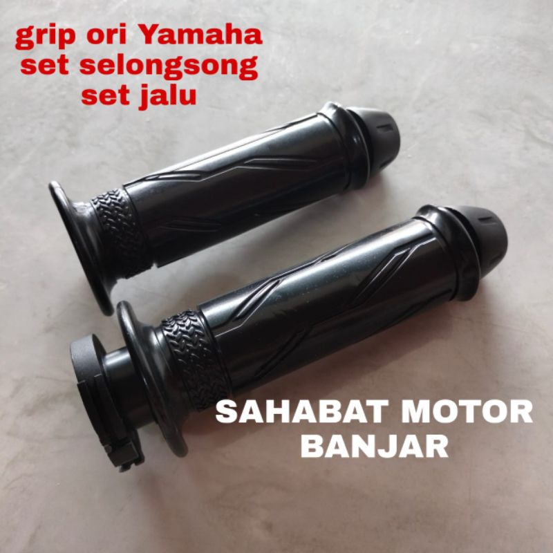 Jual HAND GRIP, HANDGRIP MIO LEXI NMAX ASLI YAMAHA SET SELONGSONG PLUS ...