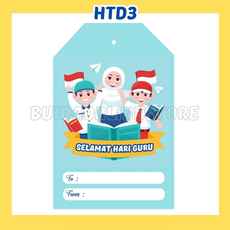 Jual Hangtag Selamat Hari Guru Happy Teachers Day Dekorasi kemasan ...
