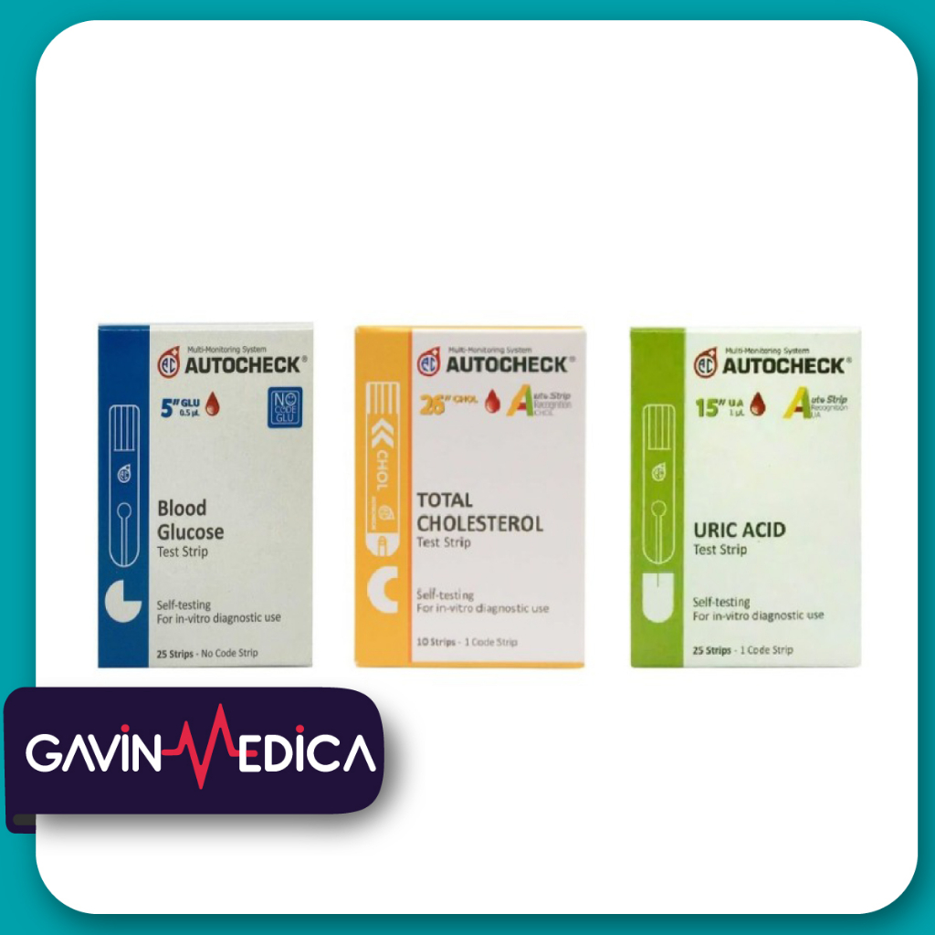 Jual Strip Test AUTOCHECK - Gula Cholesterol Asam Urat | Shopee Indonesia
