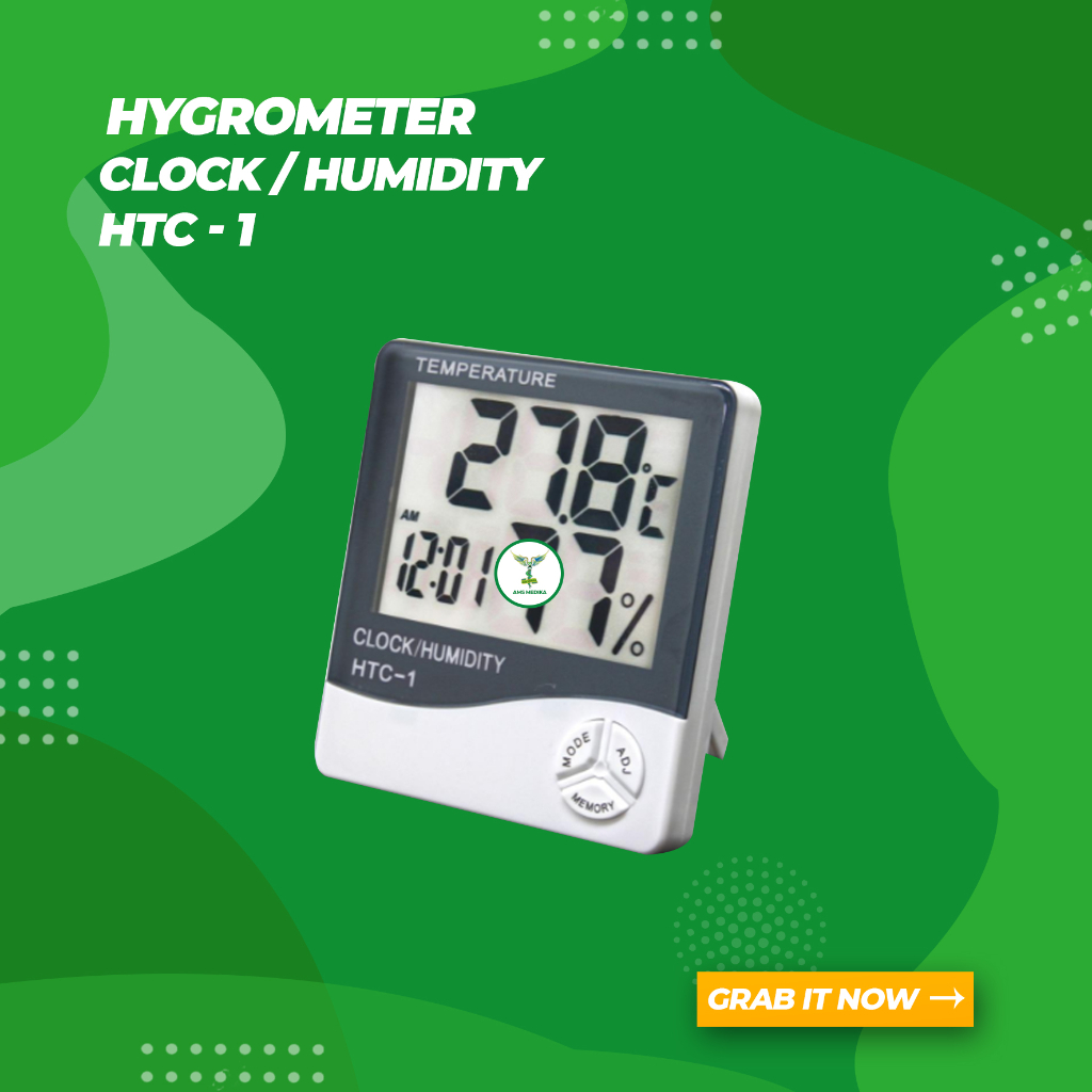 Jual Thermometer Hygrometer Ruangan HTC-1 | Shopee Indonesia