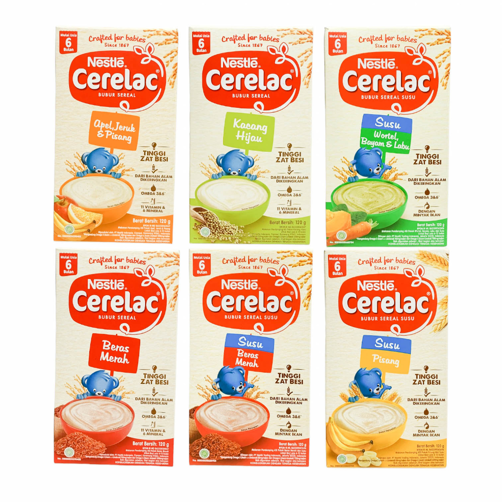 Jual NESTLE Cerelac Bubur Cereal Susu 120gr | Bubur Mpasi Bayi ...