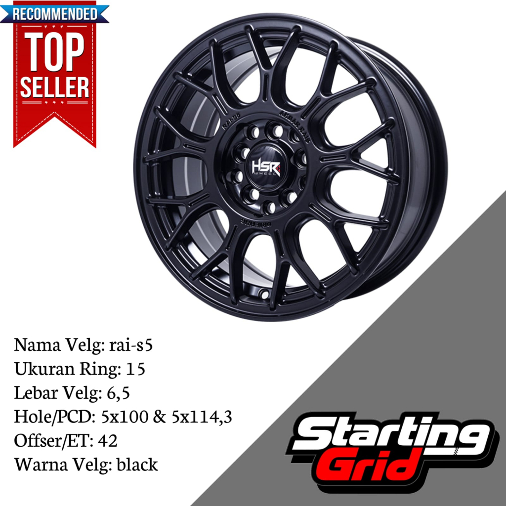 Jual Velg HSR Ring 15 buat mobil Innova, Xpander, Ertiga, Terios, Rush ...
