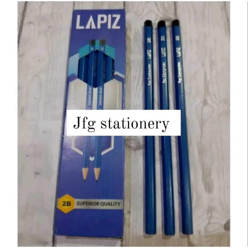 Jual Pensil 2B LAPIZ Biru (12pc) | Shopee Indonesia