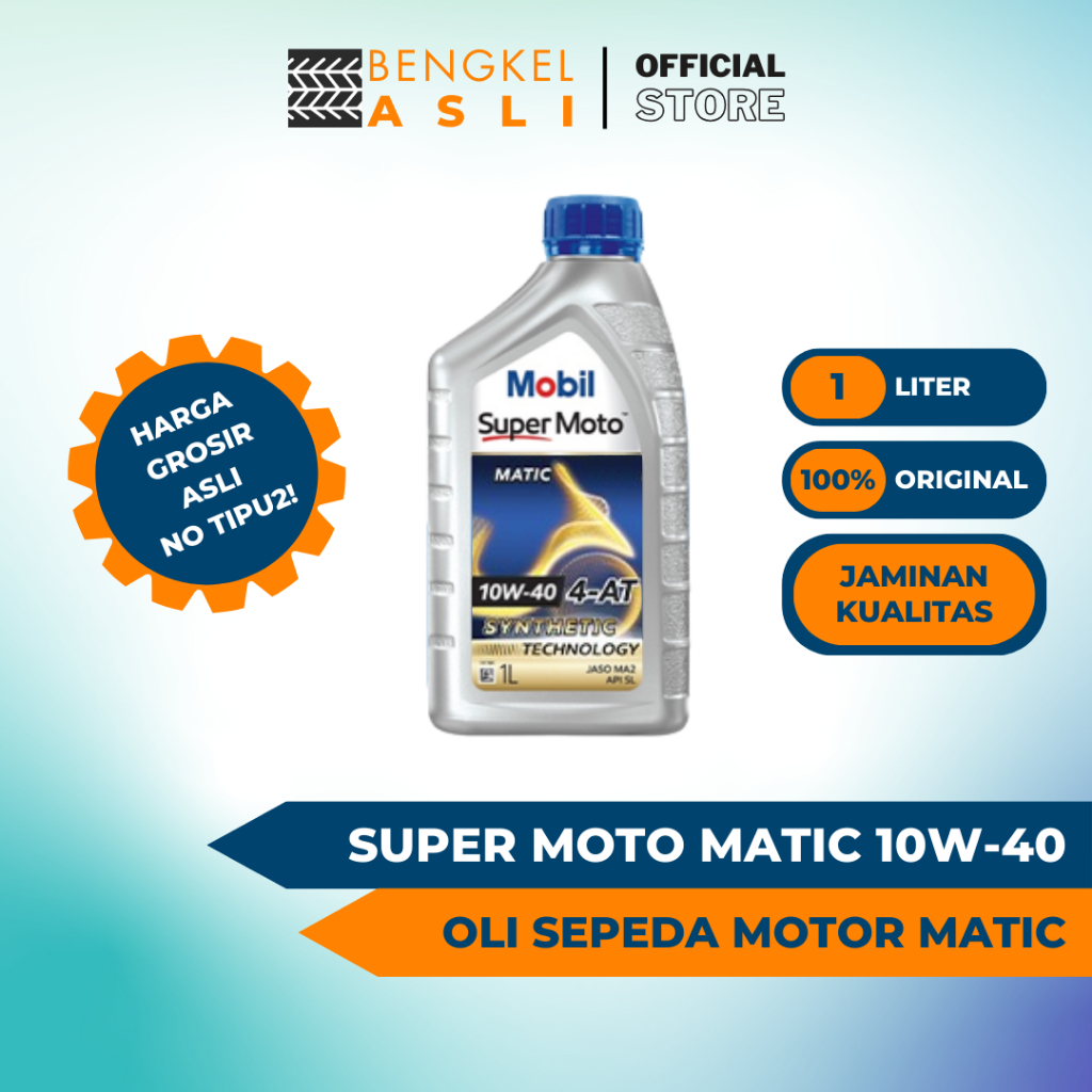 Jual Oli Motor Matic Super Moto SAE 10W-40 1 Liter | Shopee Indonesia