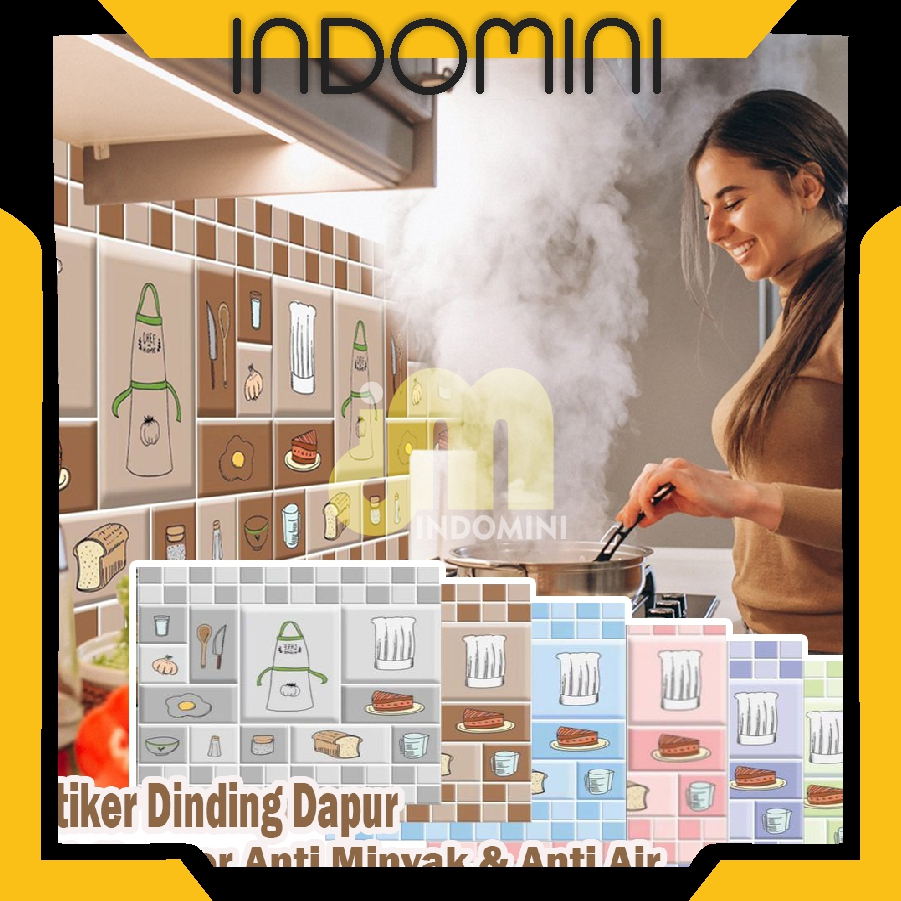 Jual INDOMINI WALLPAPER Kitchen Anti Api Air & Minyak Wallpaper Dapur ...