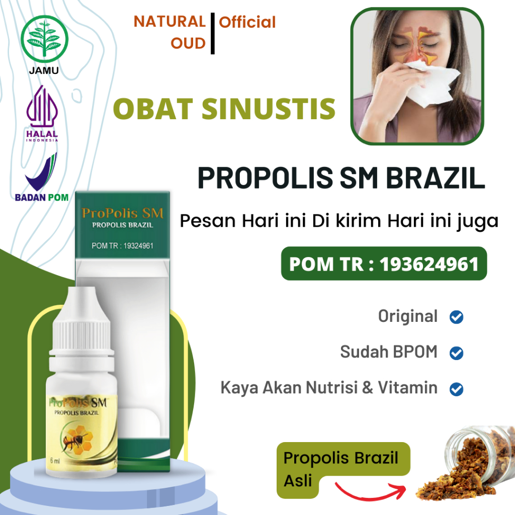 Jual Obat Sinusitis Menahun Hidung Tersumbat Polip Hidung Cairan Lendir Dihidung Dengan Propolis ...