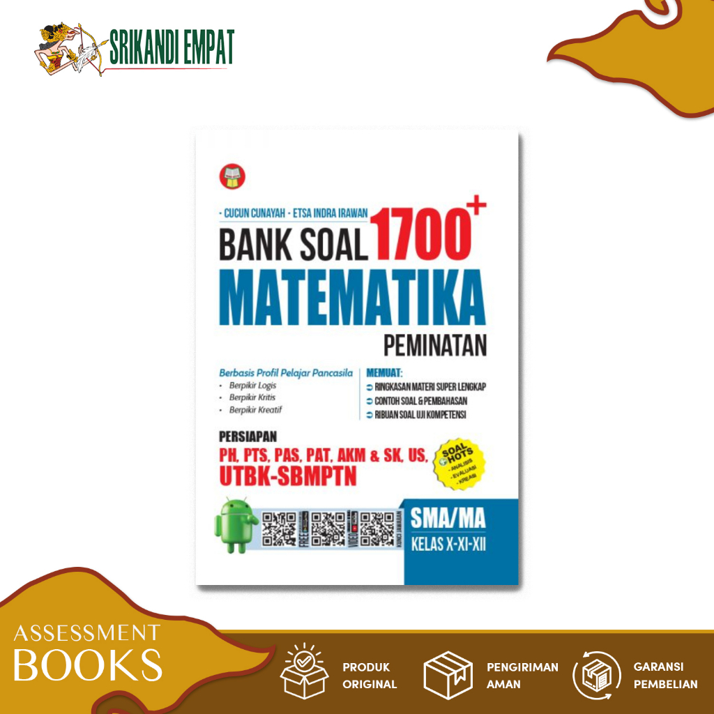 Jual Buku 1700 Plus Bank Soal Matematika Peminatan Untuk SMA - Buku ... Jual Buku 1700 Plus Bank Soal Matematika Peminatan Untuk SMA - Buku ...