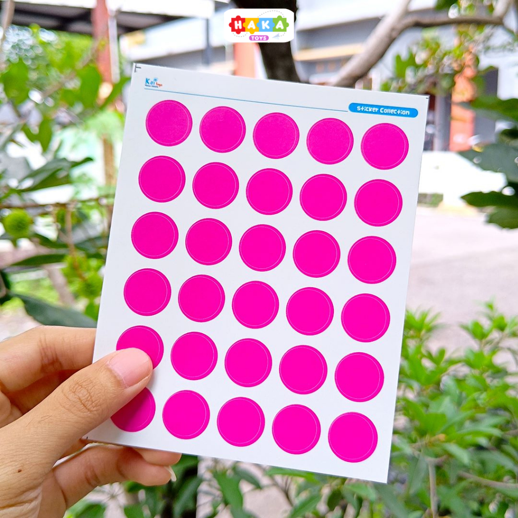 Jual Stiker Bulat Warna Premium / 15 mm / Sticker Label Dot Anti Air 1 ...