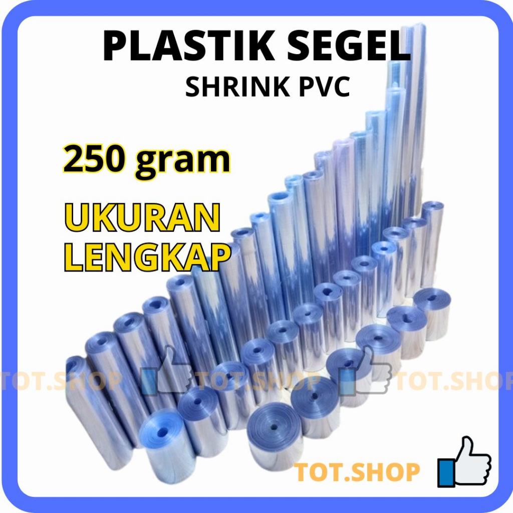 Jual 250gram PLASTIK SHRINK PVC Segel Termurah Ukuran Terlengkap Segel ...