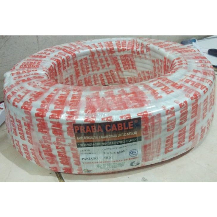 Jual Kabel Praba NYM 2 x 1,5 mm roll 50m | Shopee Indonesia