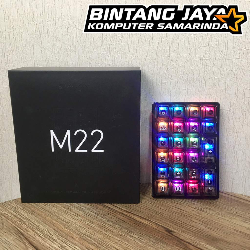 Jual Rexus Daxa M22 Mechanical Numeric Keyboard RGB Wireless Bluetooth ...