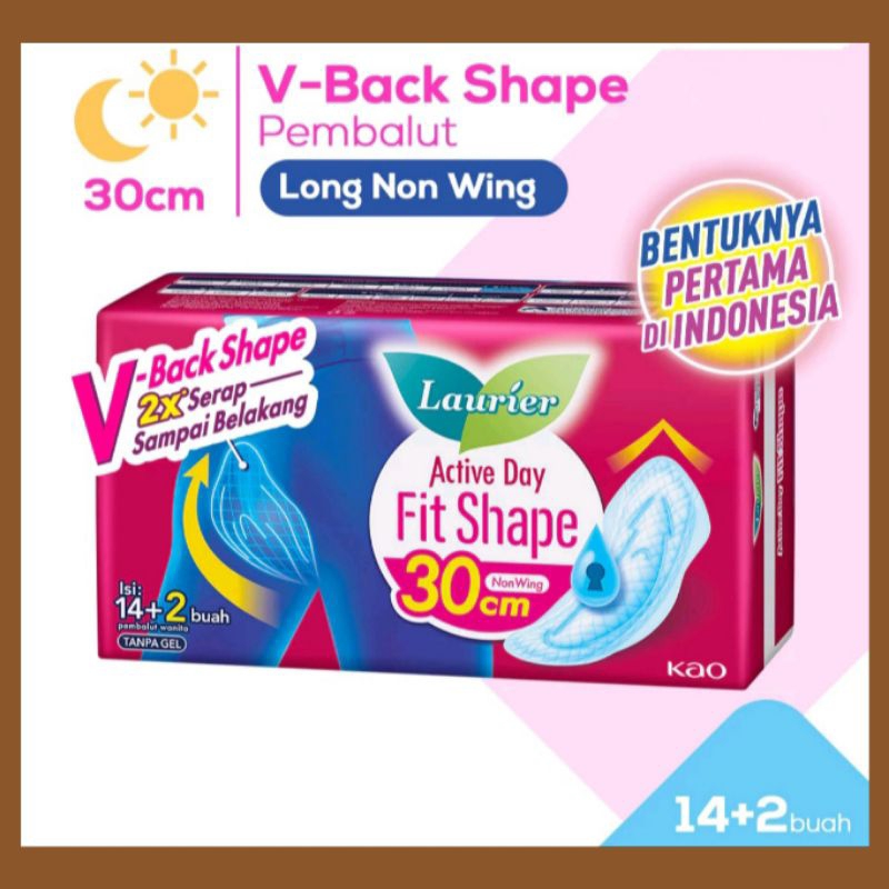 Jual Laurier Active Day Fit Shape Pembalut Wanita 30cm Non Wing ...
