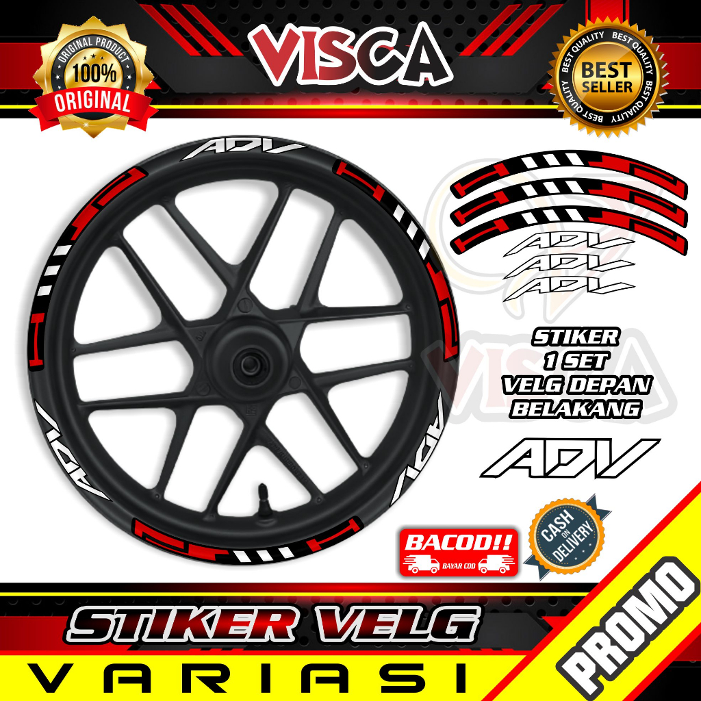 Jual Stiker Velg List Velg Motor Stiker Velg Honda ADV List Hitech ...