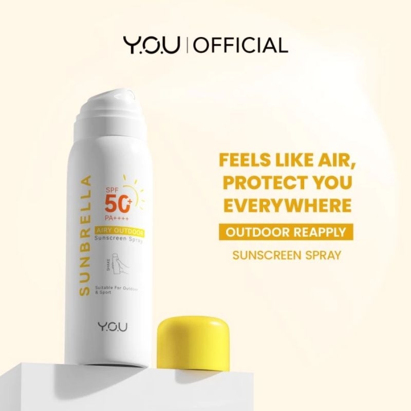 Jual YOU SUNSCREEN SUNBRELLA SPF 50 PA++ SUNSCREEN SPRAY | Shopee Indonesia