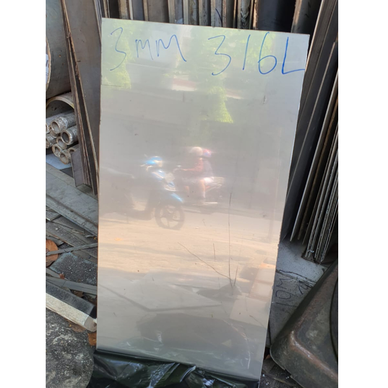 Jual Plat stainless steel tebal 3mm, SUS 316L 316 | 0.3cm | bisa custom ...