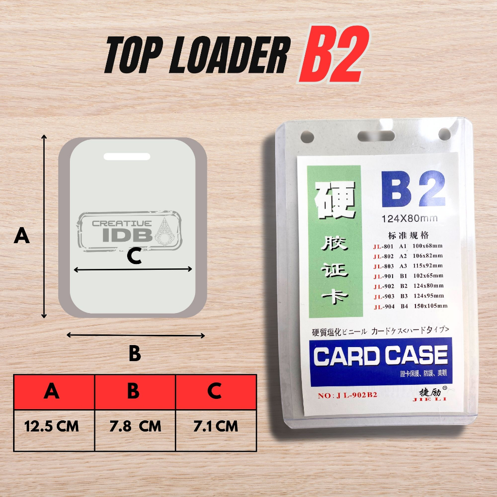 Jual Toploader Photocard top loader foto card nametage id card case B1 ...