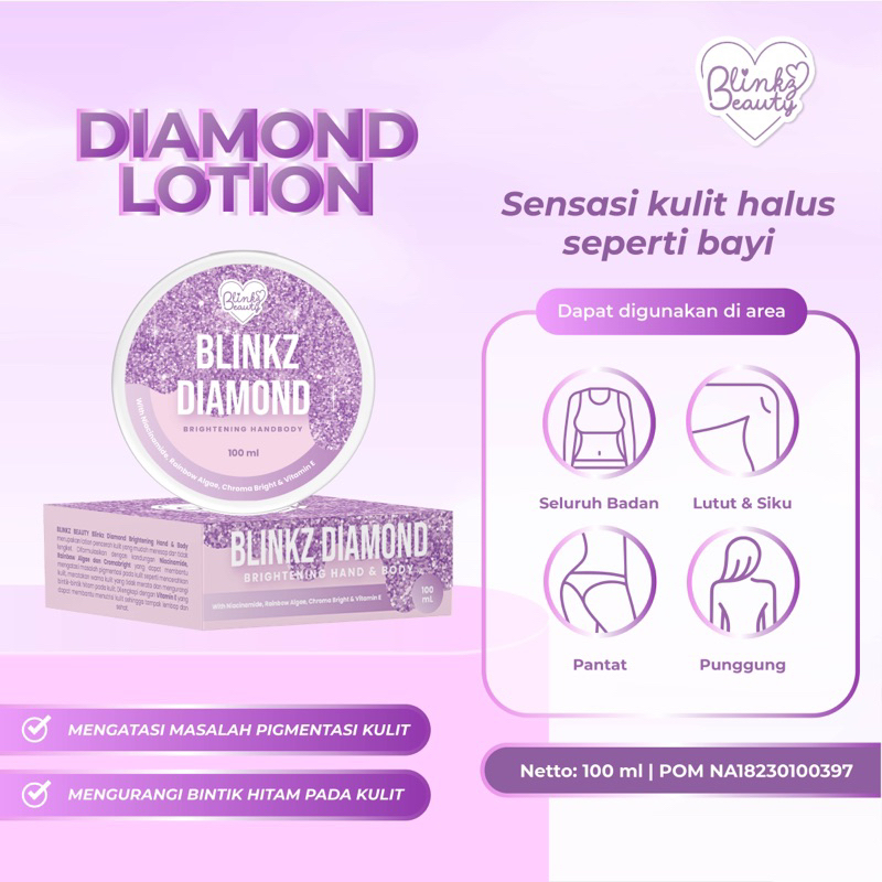 Jual BLINKZ DIAMOND LOTION 100ml [Lot. Malam] | Shopee Indonesia