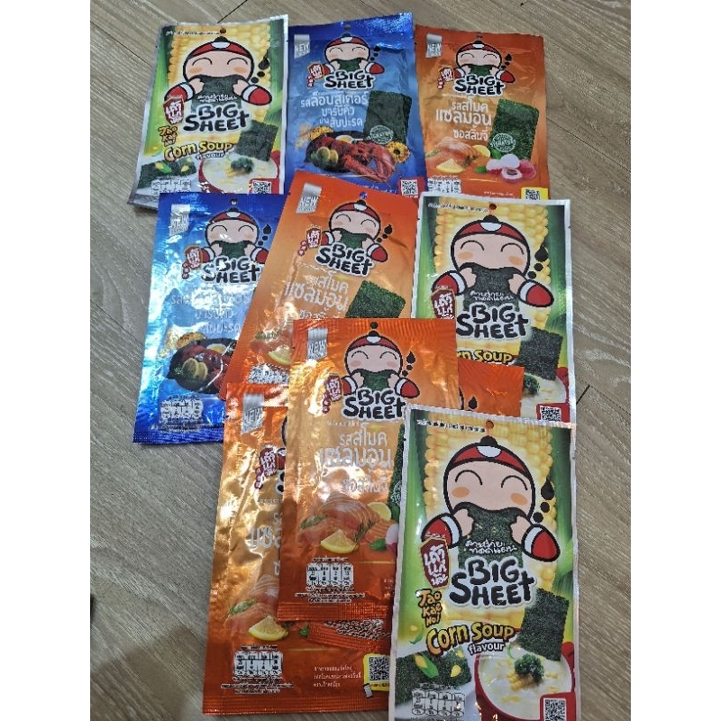 Jual NEW! 1 SACHET TAO KAE NOI TAKENOI SEAWEED BIG SHEET CORN SOUP ...
