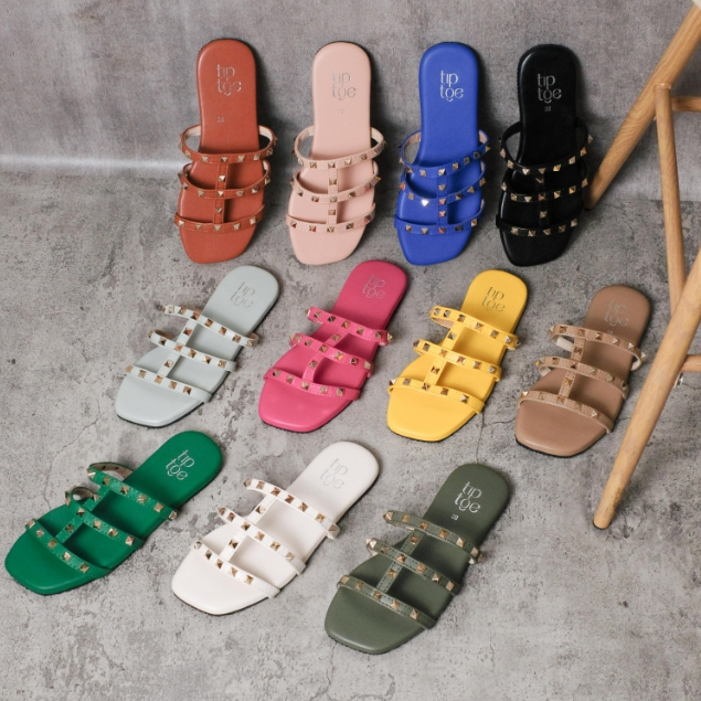 Jual TIPTOE PIPER - Woman Flats Sandals | Shopee Indonesia