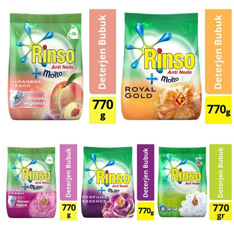 Jual Rinso Anti Noda All variants 700 & 800gr | Shopee Indonesia