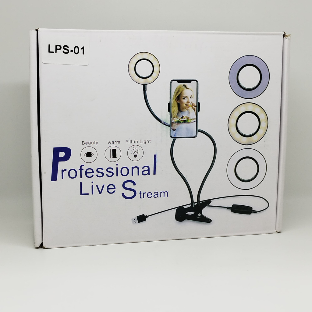 Jual Lazypod Holder Hp Ring Light Jepit Meja 2in1 Profesional Live ...