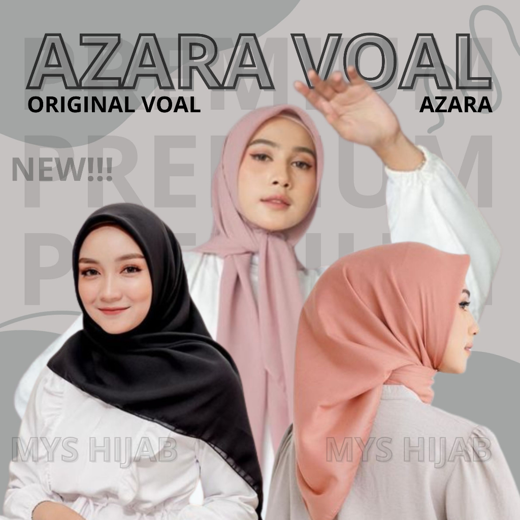 Jual Basic Voal Logo Metal Forever By Azara - Kerudung Polos Segi Empat ...