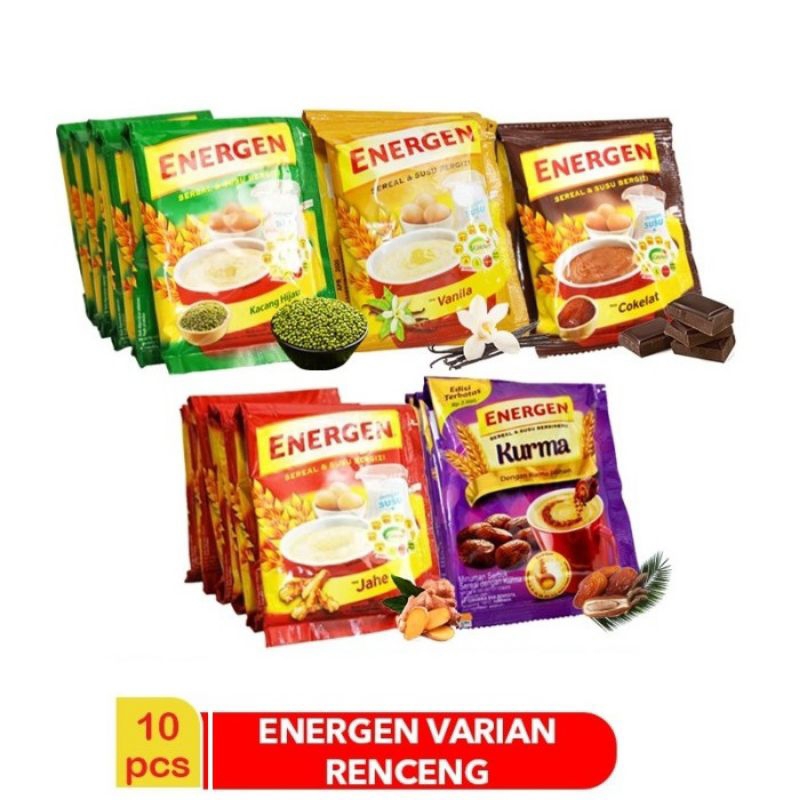 Jual ENERGEN 32GR/ENERGEN SACHET/ENERGEN RENTENG | Shopee Indonesia