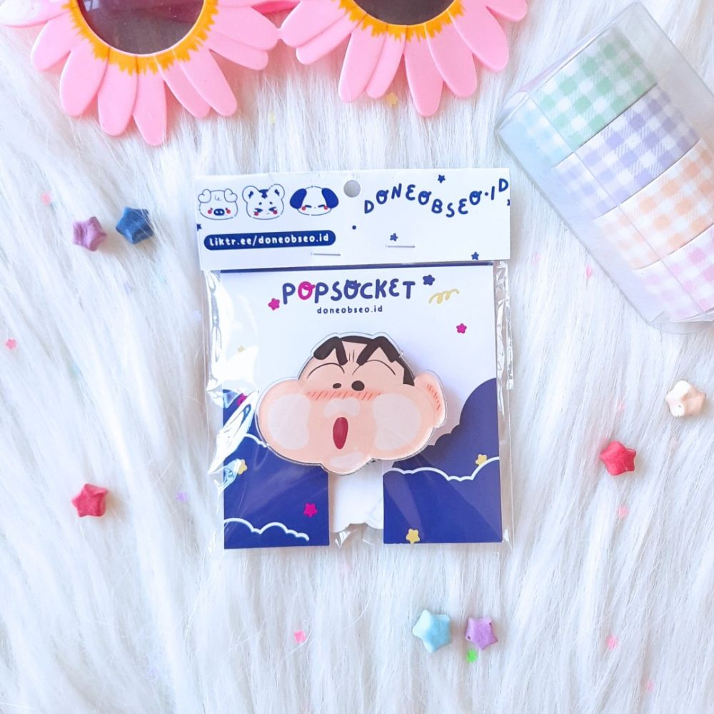 Jual DONEOBSEO.ID Crayon Shinchan Acrylic Popsocket / Pop Socket ...