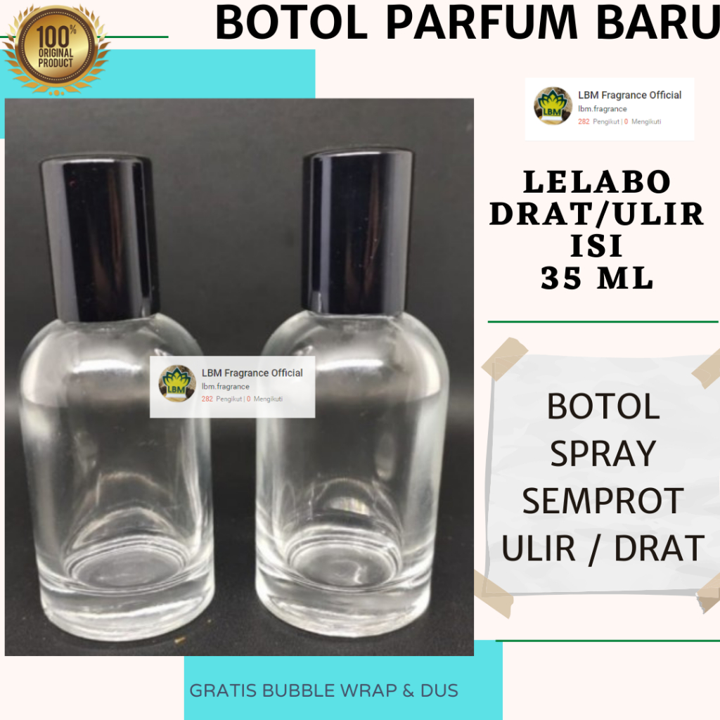 Jual Botol Parfum LELABO 35 ML Ulir/Drat - Botol Kaca Parfume 35 ML | Shopee Indonesia