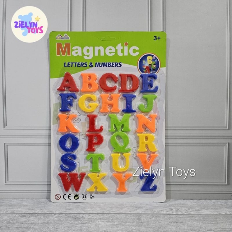 Jual mainan tempelan kulkas abc magnetic abjad huruf angka | Shopee ...