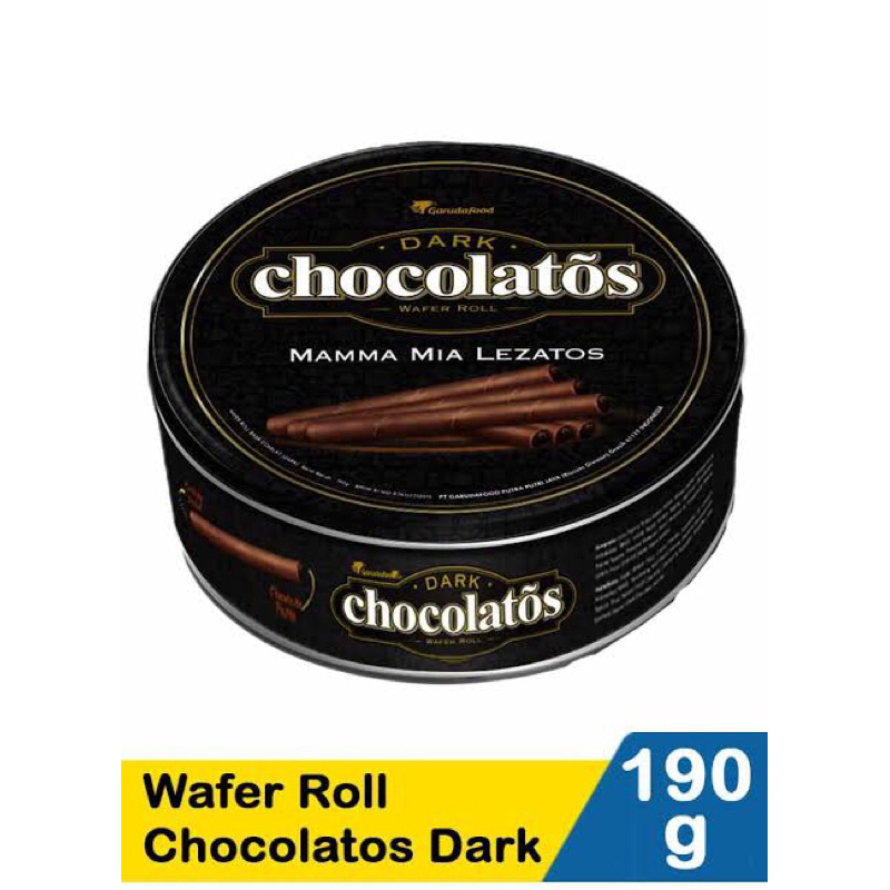 Jual Chocolatos dark coklat mama mia kaleng 190gr / Chocolatos Wafer ...