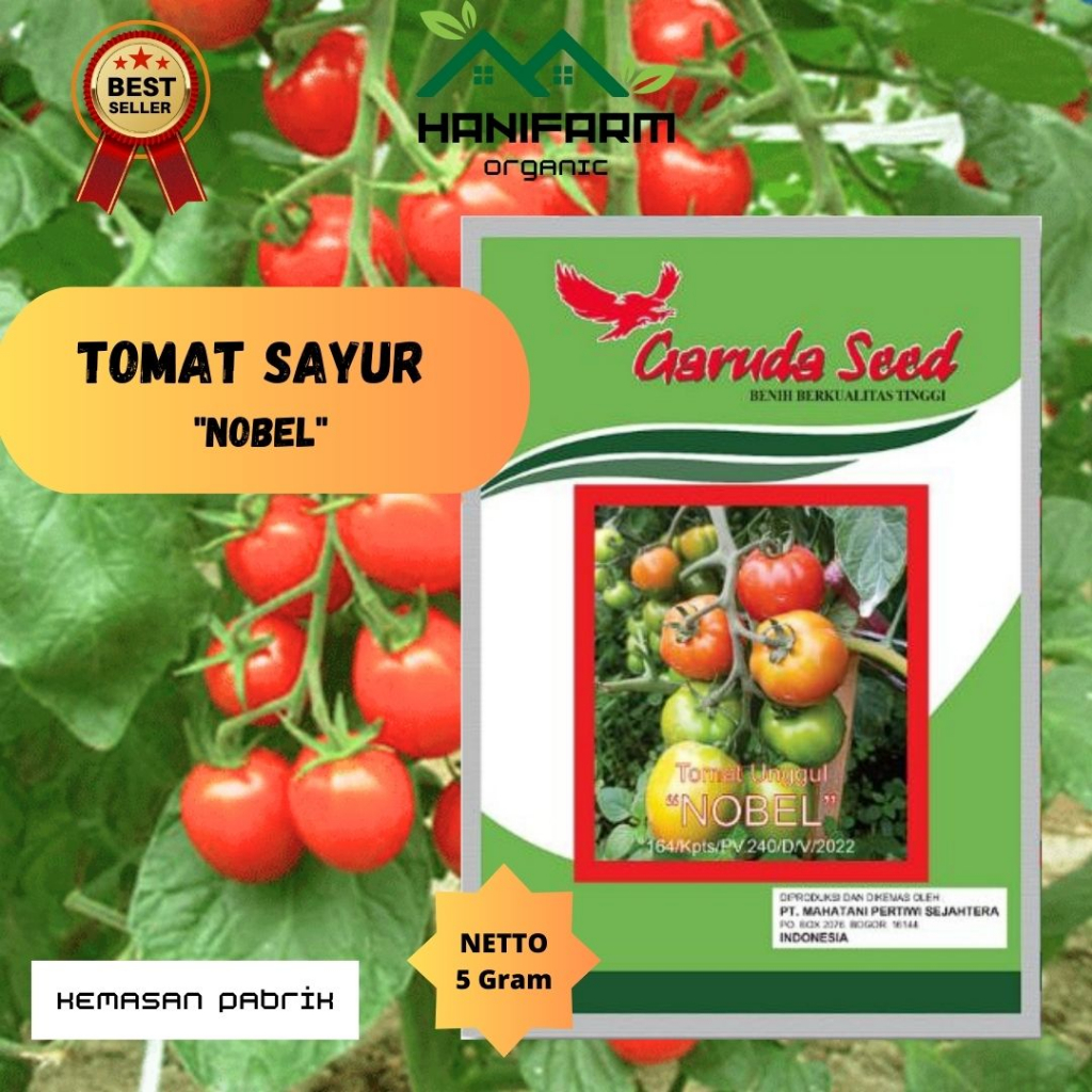 Jual Benih Tomat sayur besar Nobel Garuda seed 5 Gram | Shopee Indonesia