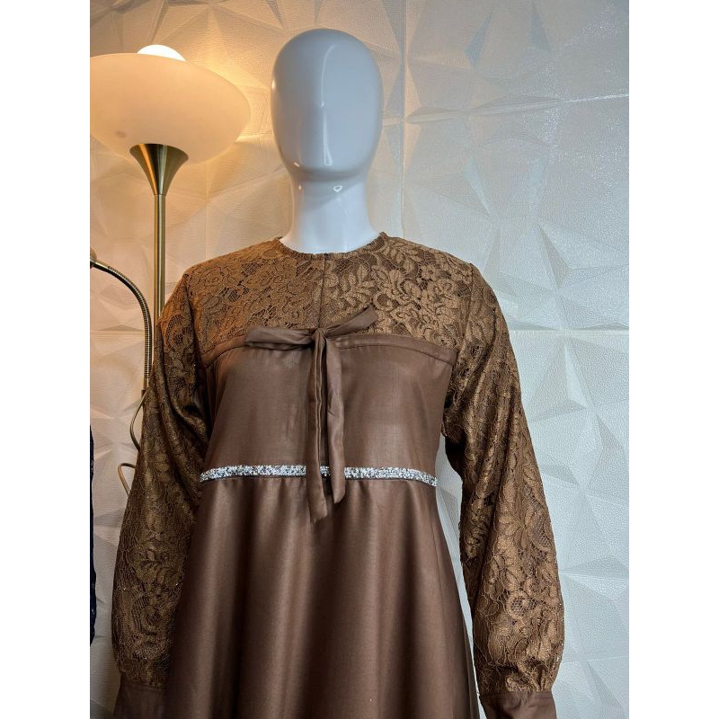 Jual Gamis toyobo kombinasi burkat mix payet adem nyaman buat acara ...