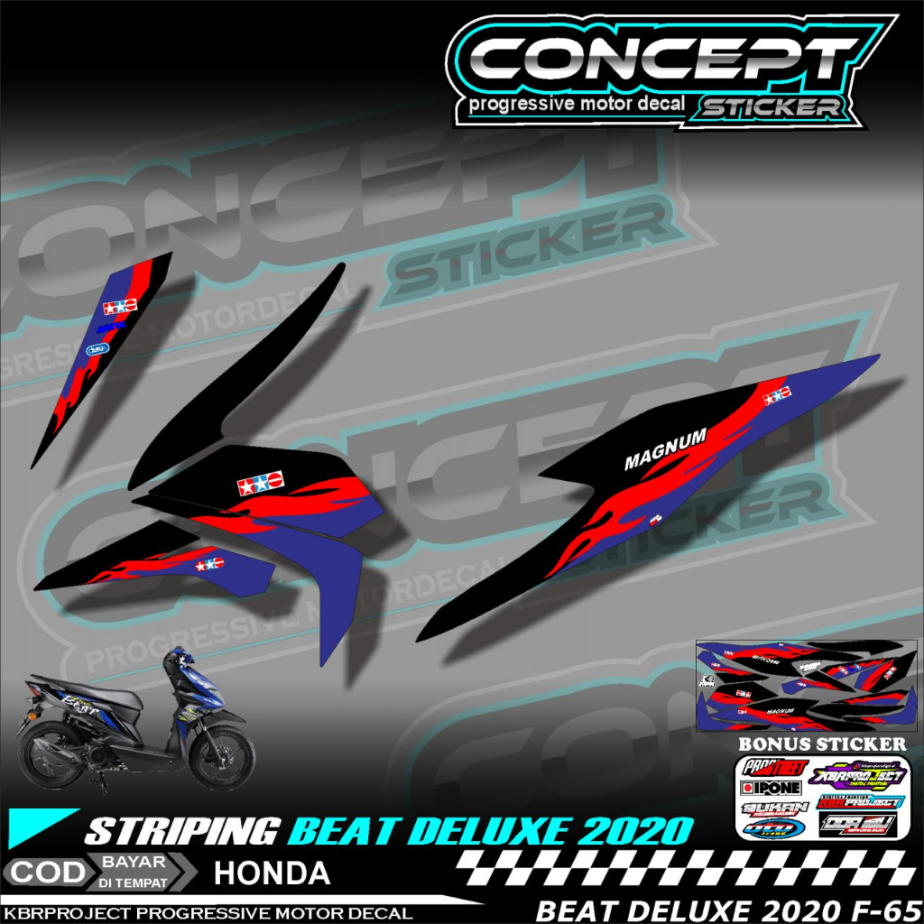 Jual BEAT DELUXE 2020 2021 STIKER STRIPING PREMIUM MOTOR KEREN LIS ...