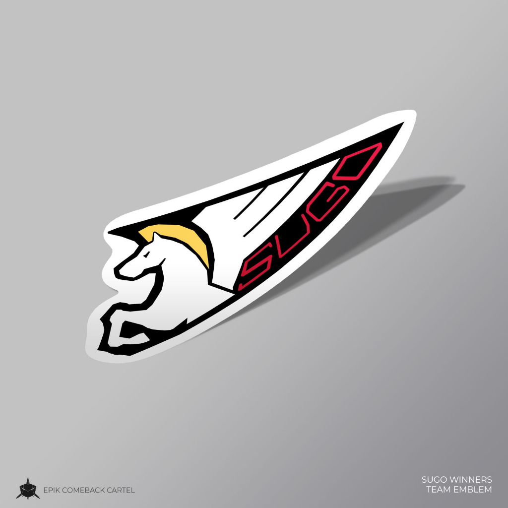 Jual Emblem Logo Sticker Cyber Formula - SUGO WINNERS, Sticker anime ...