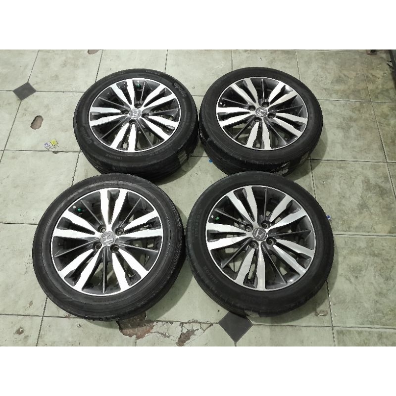 Jual Velg Mobil Bekas Std Jazz Ring 16 Pcd 4x100 + Ban 185 55 16 Bridgestone | Shopee Indonesia