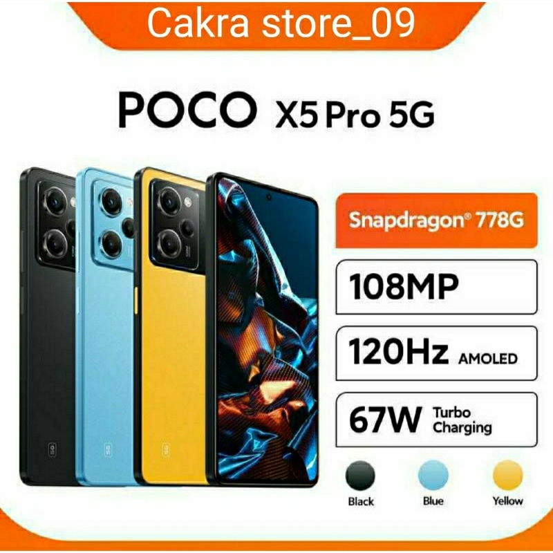 Jual poco x 5 pro 5G (6GB+5GB/128GB) | Shopee Indonesia