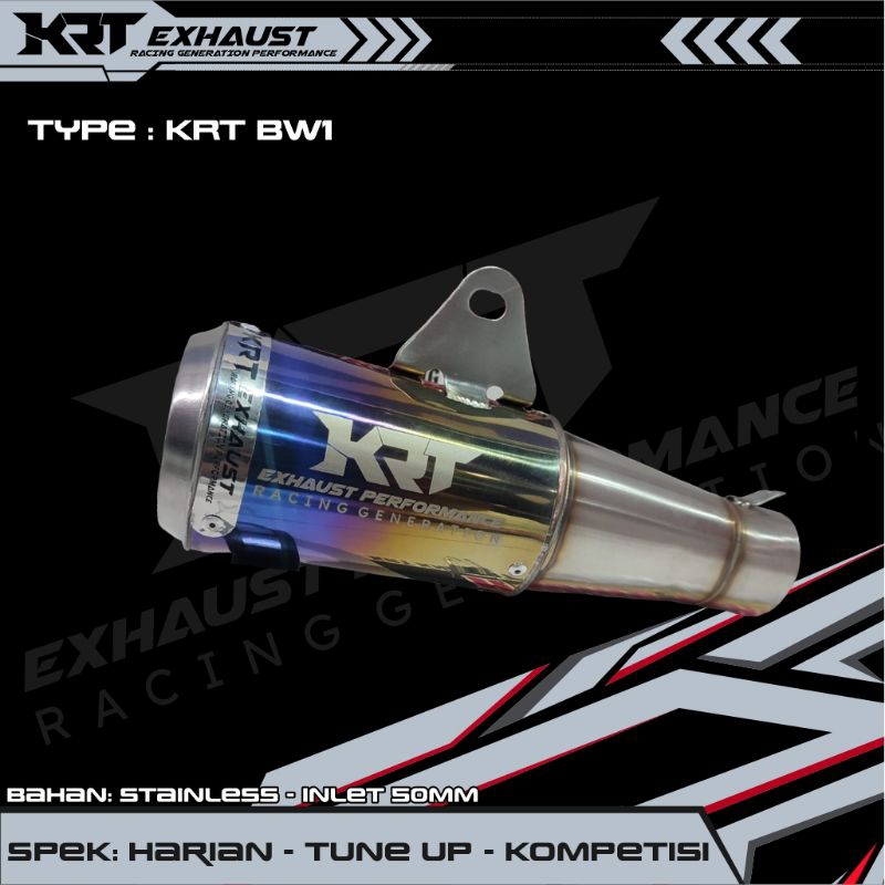 Jual Knalpot Racing Silincer KRT BW1 Original Balap Kompetisi Ninja 250 ...