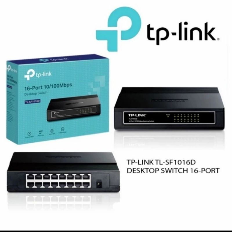Jual Desktop Switch TP LINK TL-SF1016D Switch HUB 16 Port TpLink SF ...