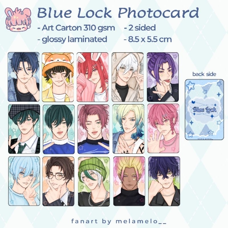Jual Blue Lock Photocard Isagi Bachira Rin Sae Chigiri Nagi Reo Kaiser ...
