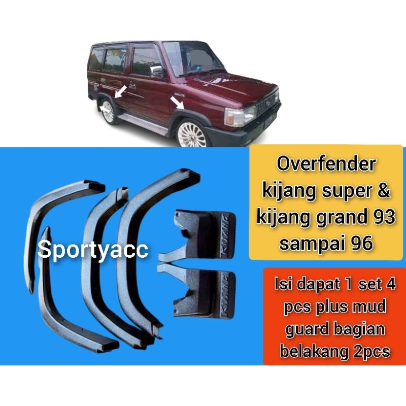 Jual overfender list spackboard kijang super dan kijang grand 93 sampai ...