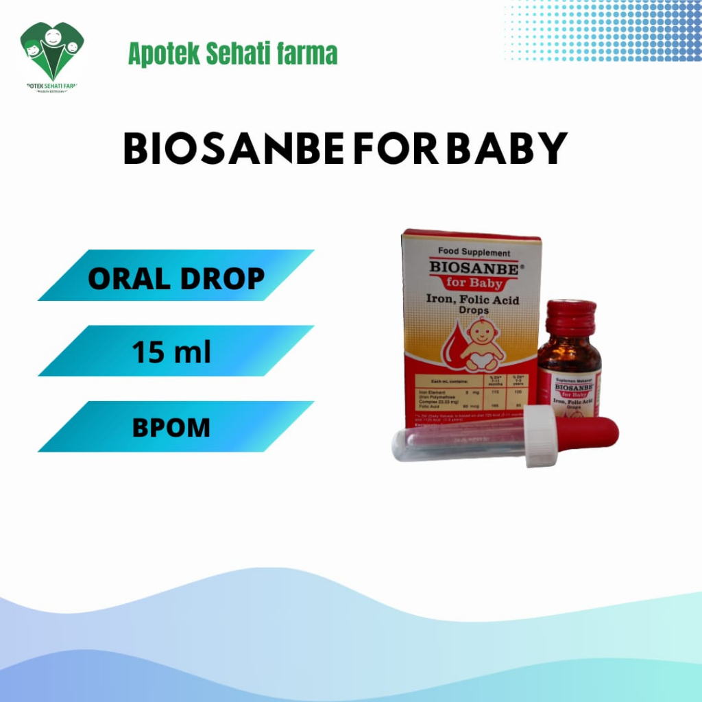 Jual BIOSANBE FOR BABY DROP.SUPLEMEN UNTUK ANEMIA | Shopee Indonesia